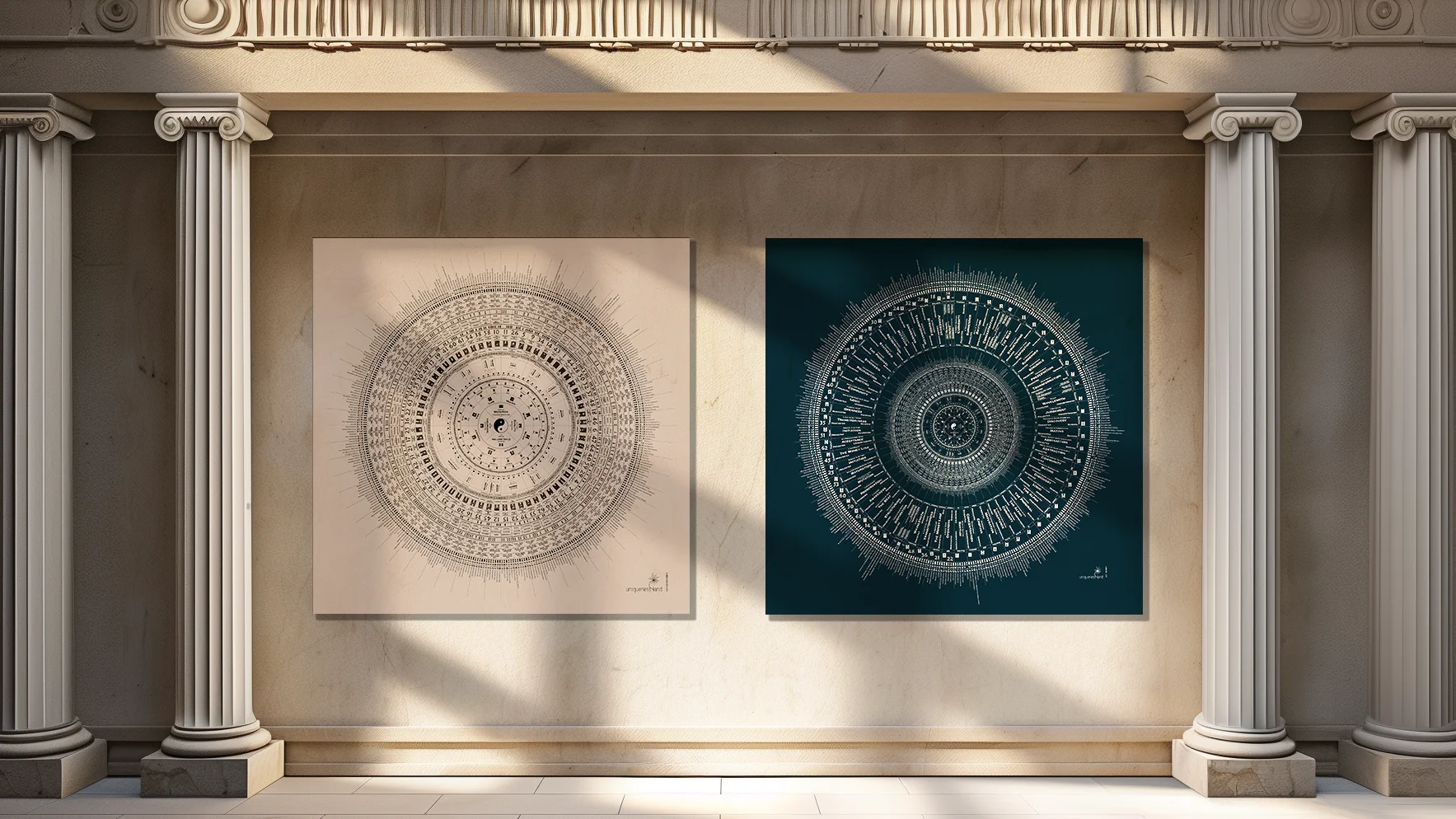 Human Design Mandala Wall Art | 64 Gates on Canvas & Aluminium ...